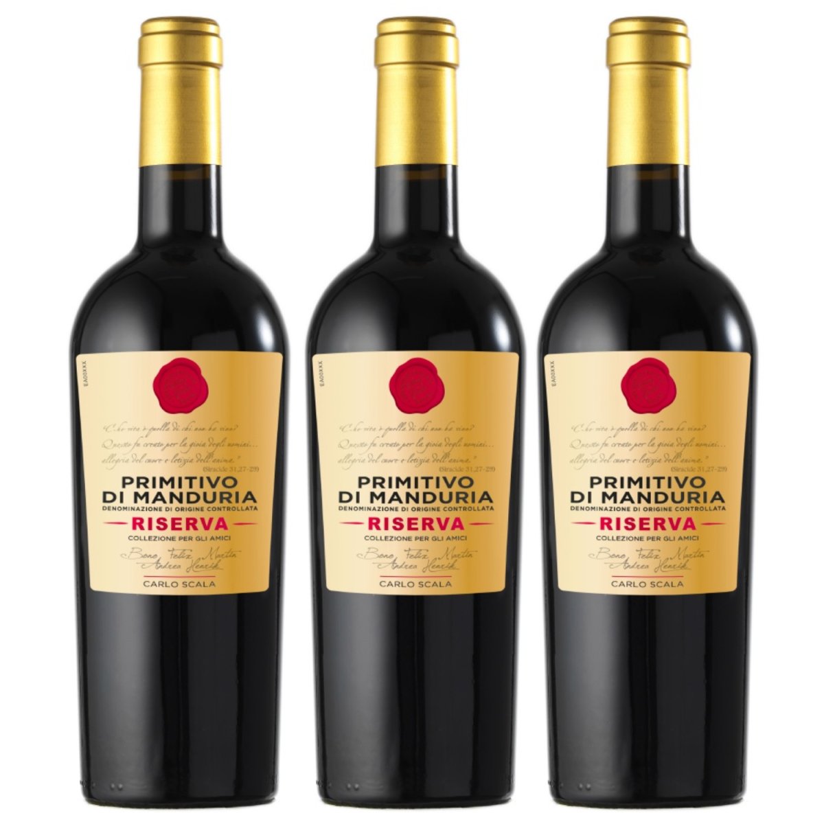 Carlo Scala Primitivo di Manduria Riserva DOC Rotwein Rot Trocken Ital ...